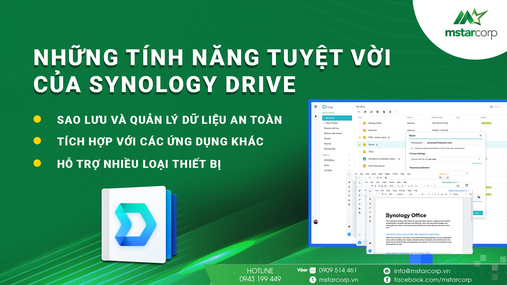 Bất ngờ vì những tính năng tuyệt vời của Synology Drive | Mstar Corp