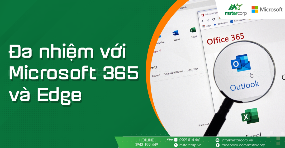 Thực hiện đa nhiệm dễ dàng với Microsoft 365 và Edge
