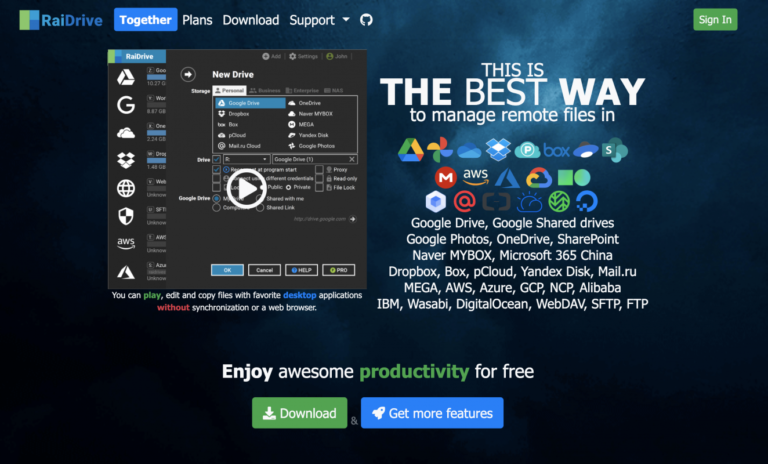 RaiDrive là gì? Cách biến Google Drive thành ổ cứng trên Windows với RaiDrive|Mstar Corp