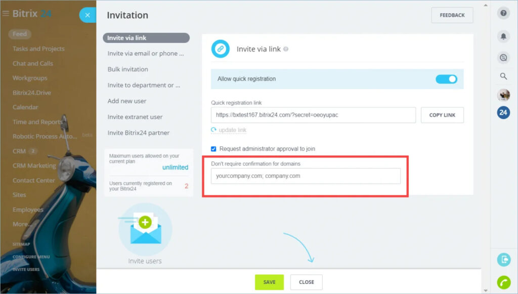 Cách thay đổi tên miền trên Bitrix24 và tên tài khoản mặc định|Mstar Corp