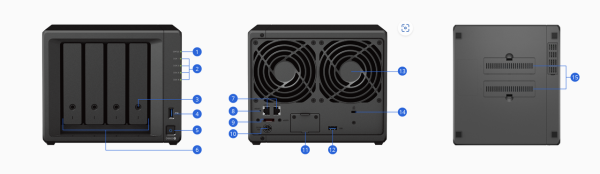 Thiết bị lưu trữ NAS Synology DS923+ (4 khay) | Mstar Corp